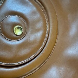 Movado | Bags | Movado Brown Leather Shoulder Bag 6x11x3 | Poshmark